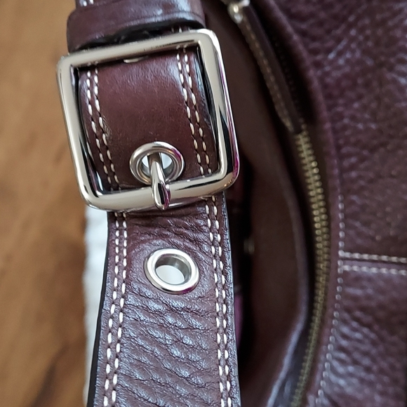 Coach | Bags | Coach Hamilton Pebbled Leather Hobo Euc | Poshmark